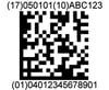 Here is how GS1 Data Matrix Barcodes are structured.